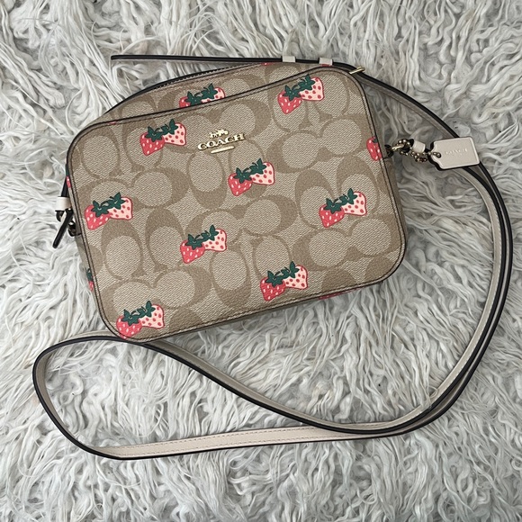 Coach | Bags | Coach Crossbody Strawberry Purse | Poshmark
